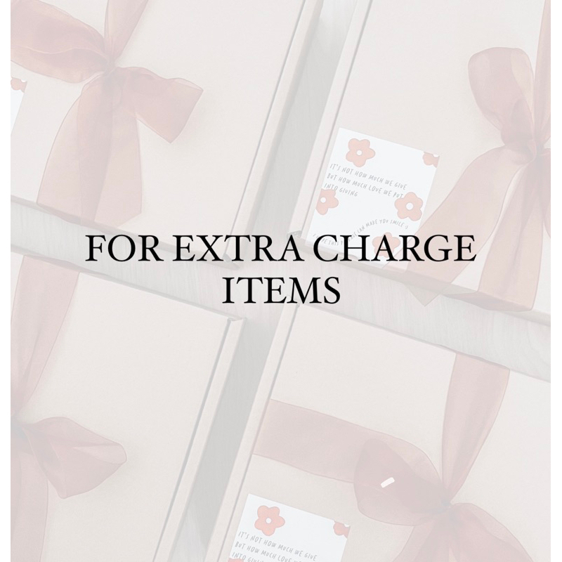 Add on items (extra charges) | Shopee Malaysia