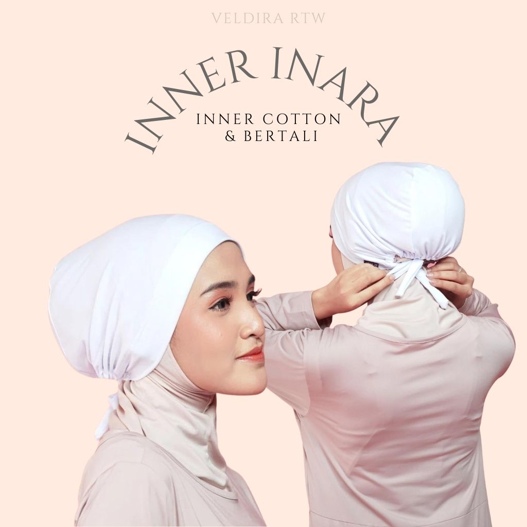 (VELDIRA) Inner Inara : Inner cotton bertali putih untuk nikah | Shopee ...
