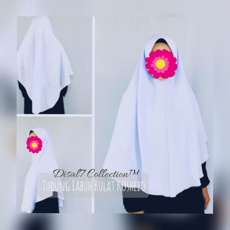 Handmade Tudung Labuh sekolah agama koshibo Tudung labuh bulat Hijab ...
