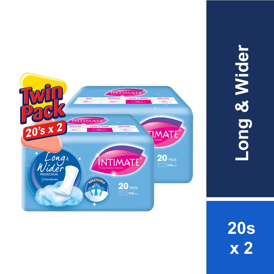Intimate Long Pantyliner 20s x 2 | Shopee Malaysia