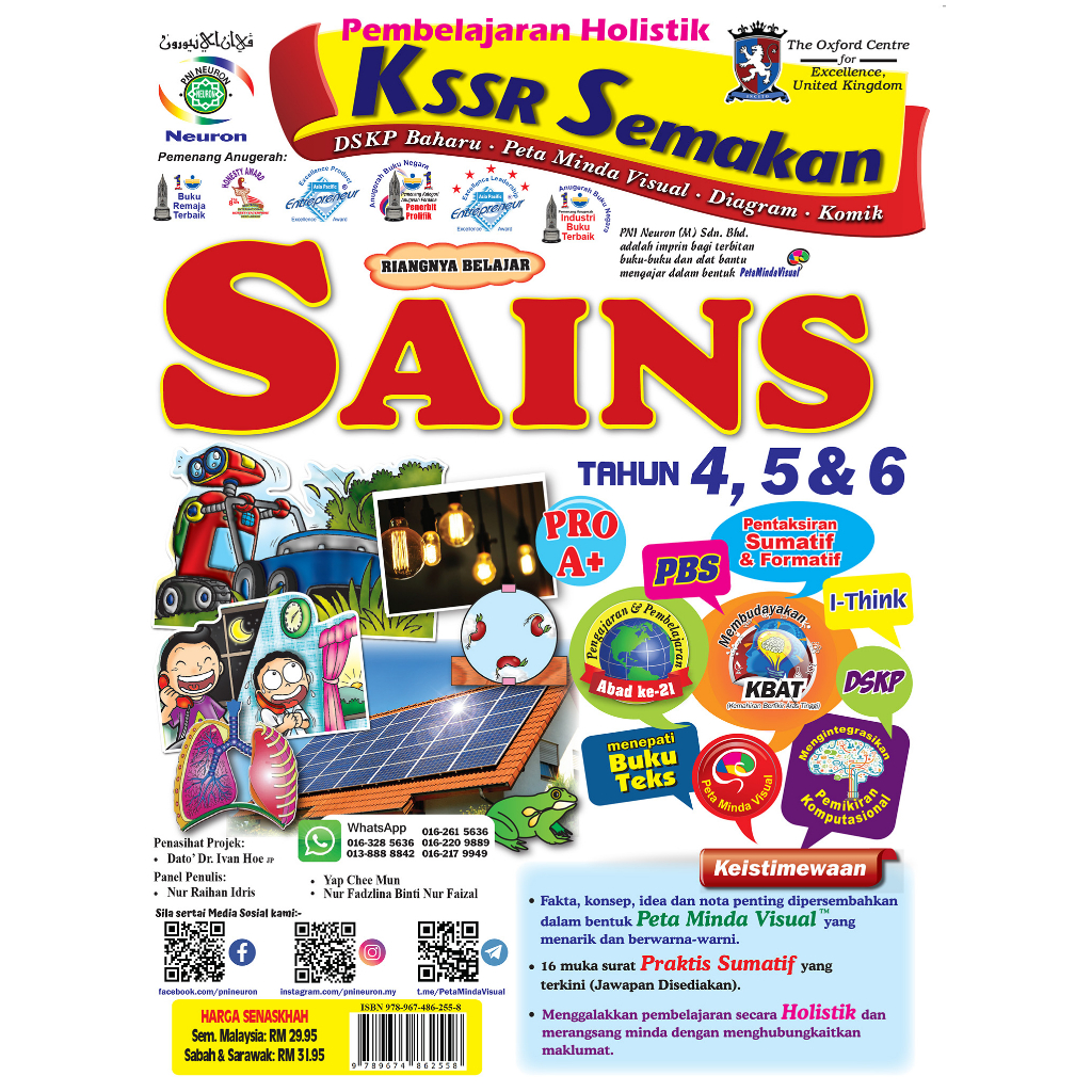 PNI Neuron Pembelajaran Holistik KSSR Semakan Sains Tahun 4, 5 & 6 ...