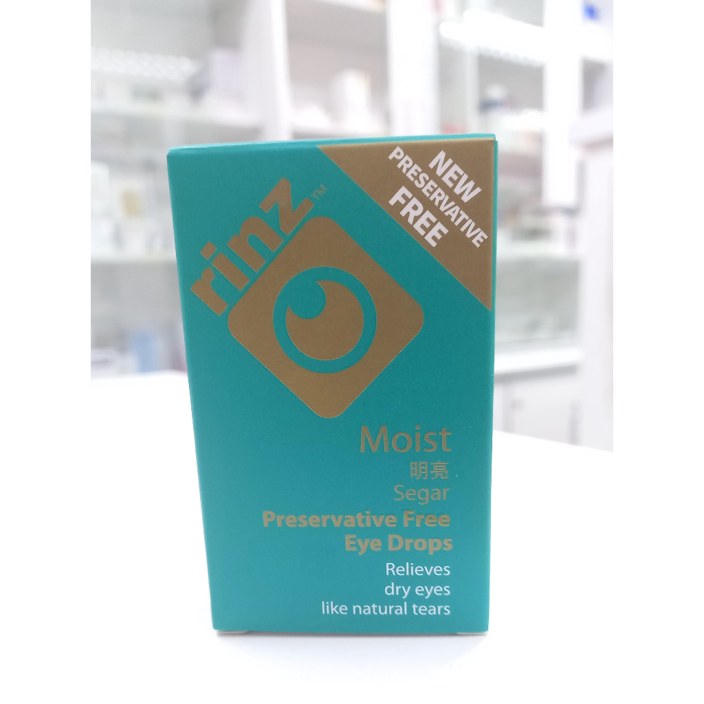 RINZ MOIST/PRESERVATIVE FREE EYE DROPS 5ML | Shopee Malaysia