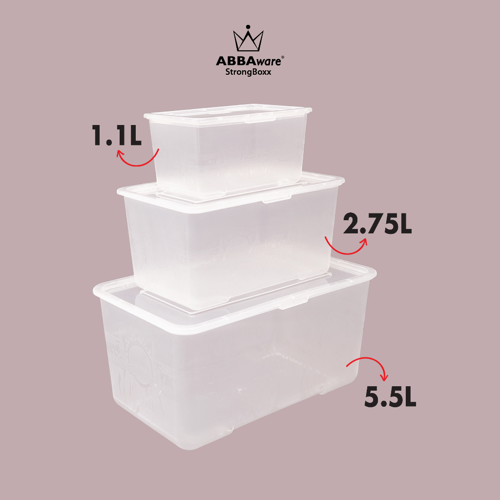 Abbaware Clear Mini Storage Box Transparent /Multipurpose Box /Kotak ...