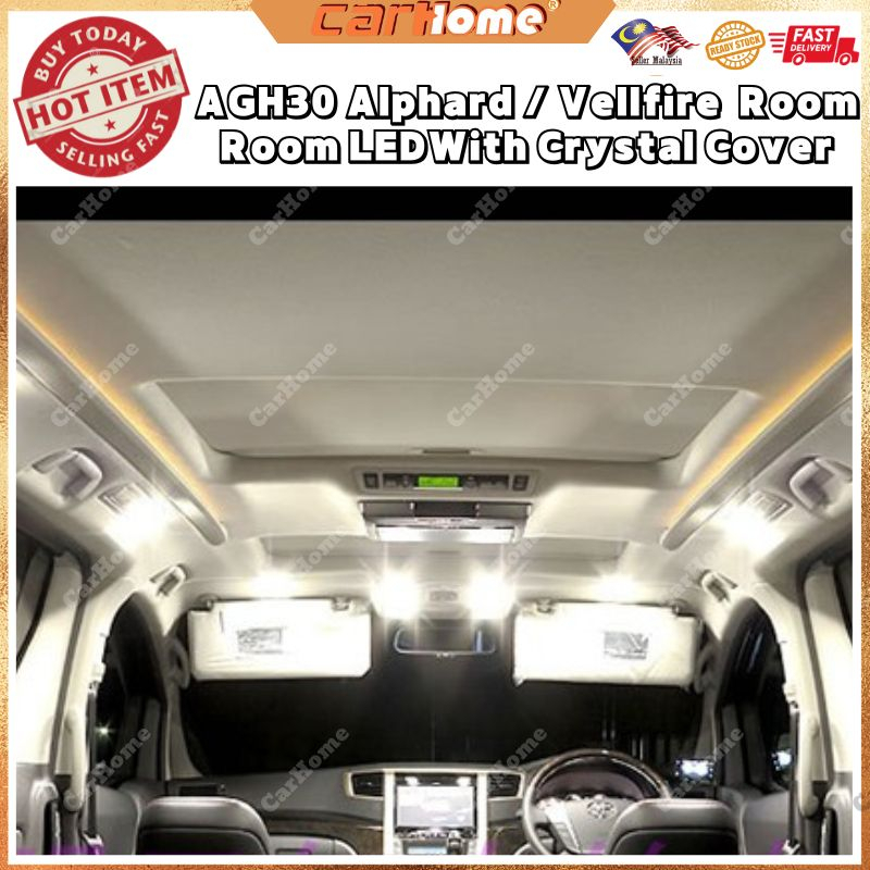 Toyota Alphard Vellfire AGH30 2015-2018 Crystal Room Lamp Cover (6pcs ...