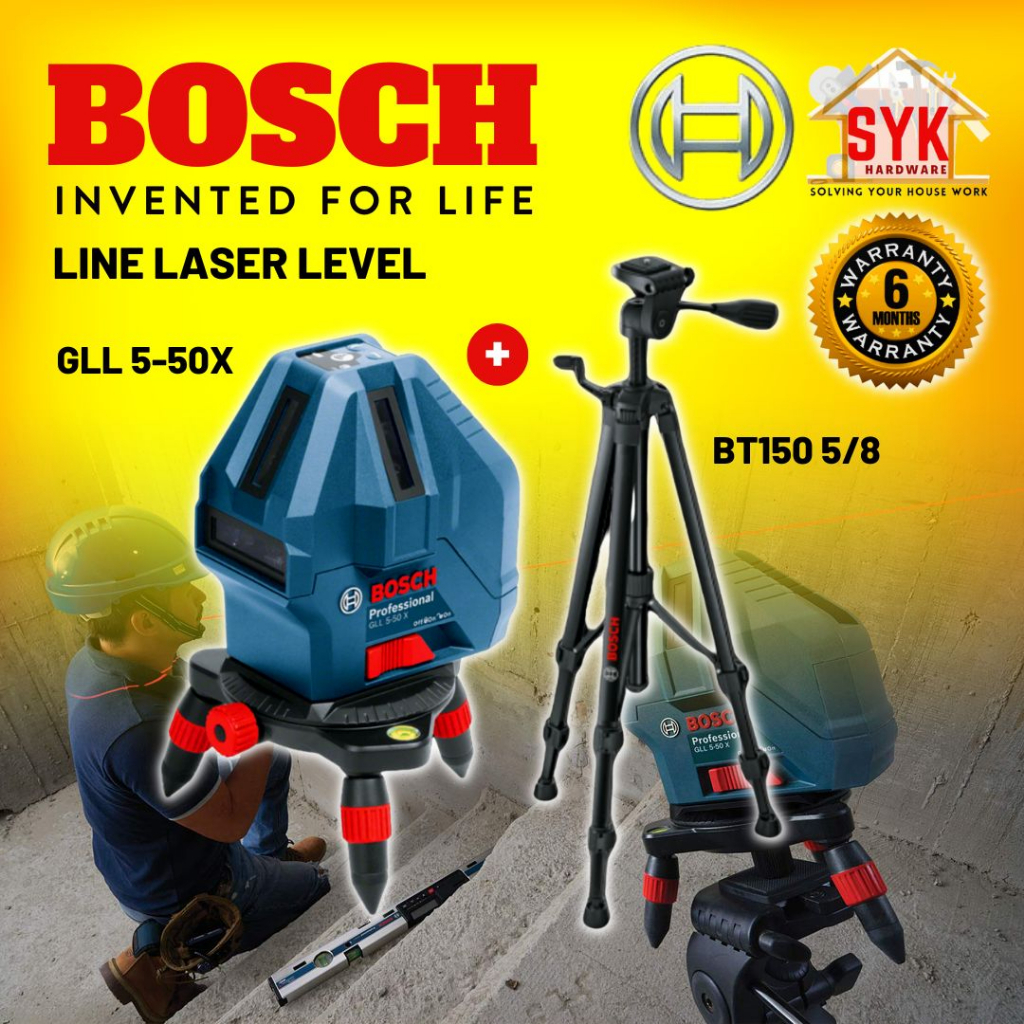 SYK Bosch GLL 5-50 X GLL5-50X GLL 5-50X Line Laser Level Tripod Laser ...