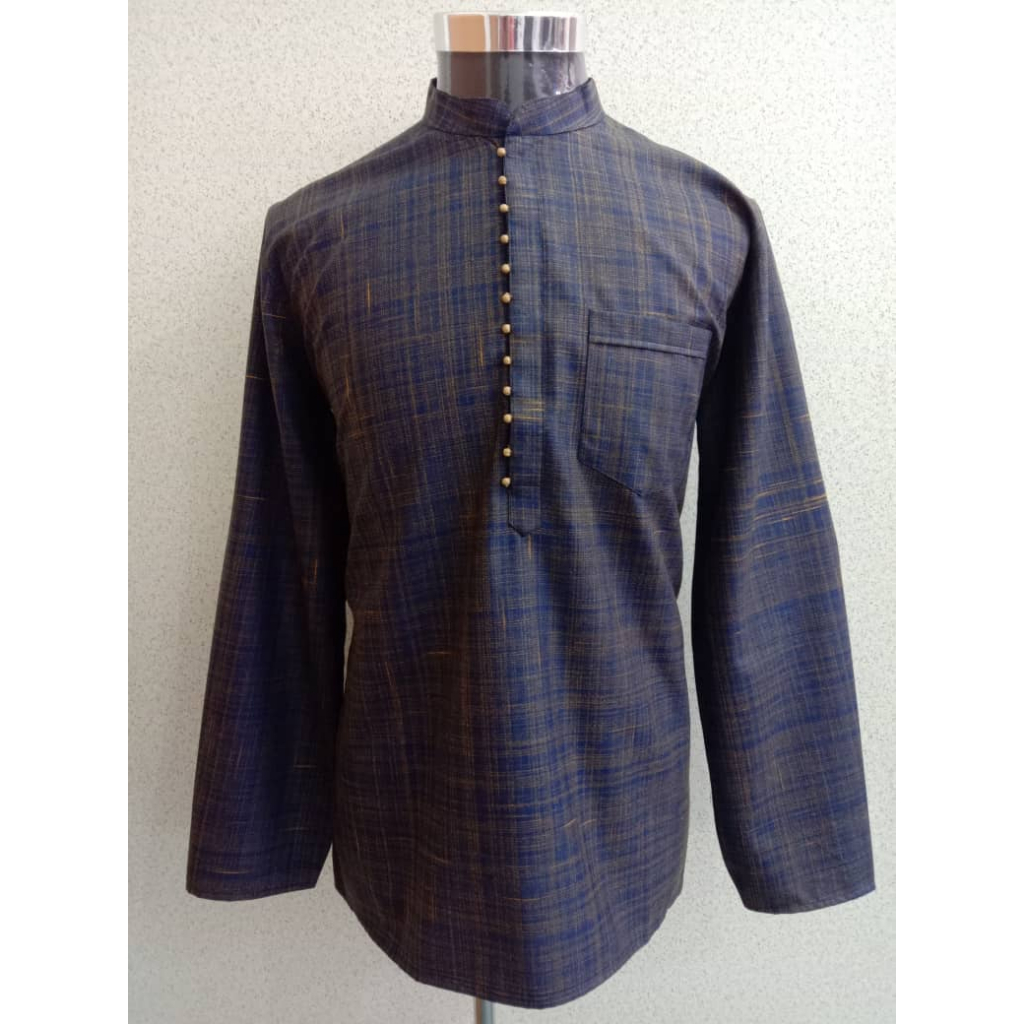 NEW COLLECTION MEN'S TRADITIONAL TWO TONE SOFT COTTON LONG SLEEVE KURTA ...