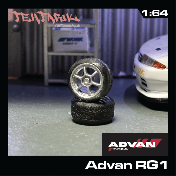 Advan RG1 Resin Rims 1:64 Scale 9mm 10mm | Shopee Malaysia