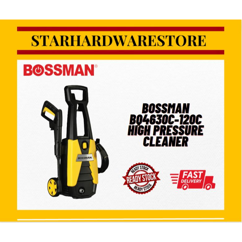 🌟READY STOCK🌟BOSSMAN BQ4830C-120C 1500w 120 Bar High Pressure Cleaner ...