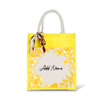 [BAG SULAM NAMA] JUTE BAG SLING TOTE CANVAS BAG MEDIUM SIZE ...