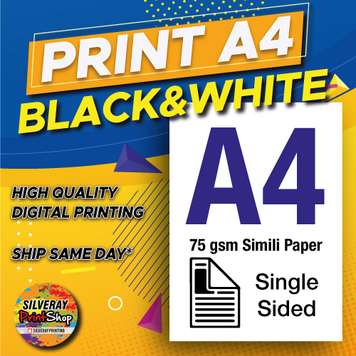 A4 PHOTOCOPY / PRINTING SINGLE SIDE BLACK & WHITE | Shopee Malaysia