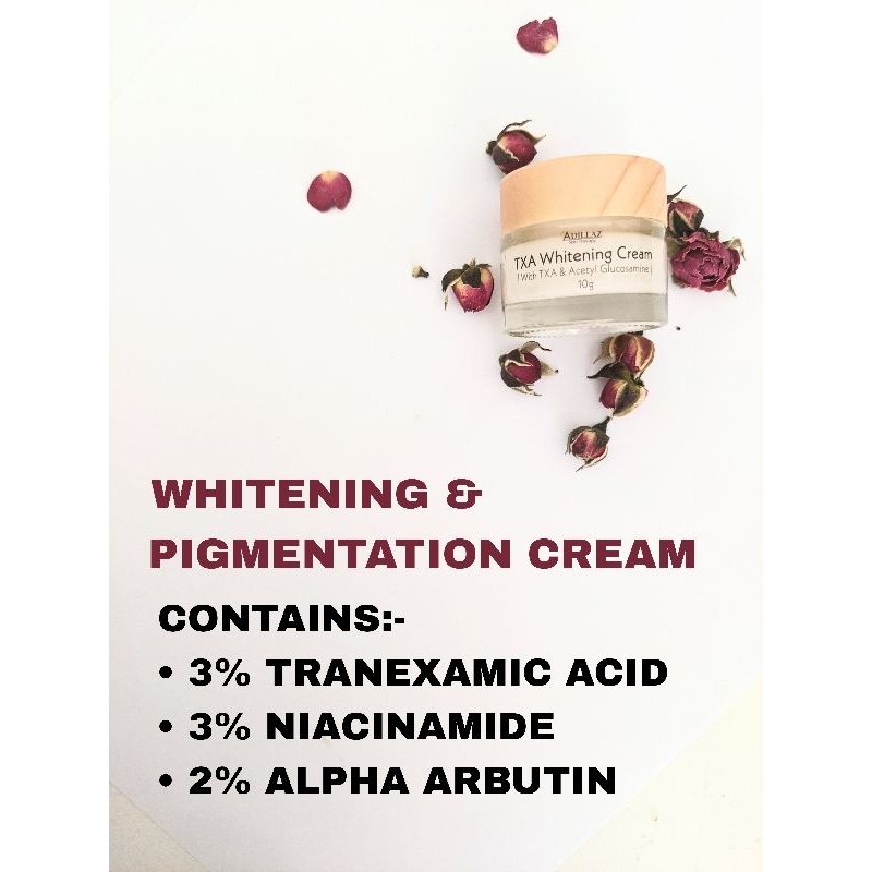 TXA CREAM WITH TRANEXAMIC ACID, ALPHA ARBUTIN, NIACINAMIDE | Shopee ...