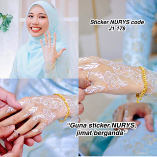 READY STOCK🔥 BORONG STICKER WHITE EXCLUSIVE - sticker inai putih spray ...