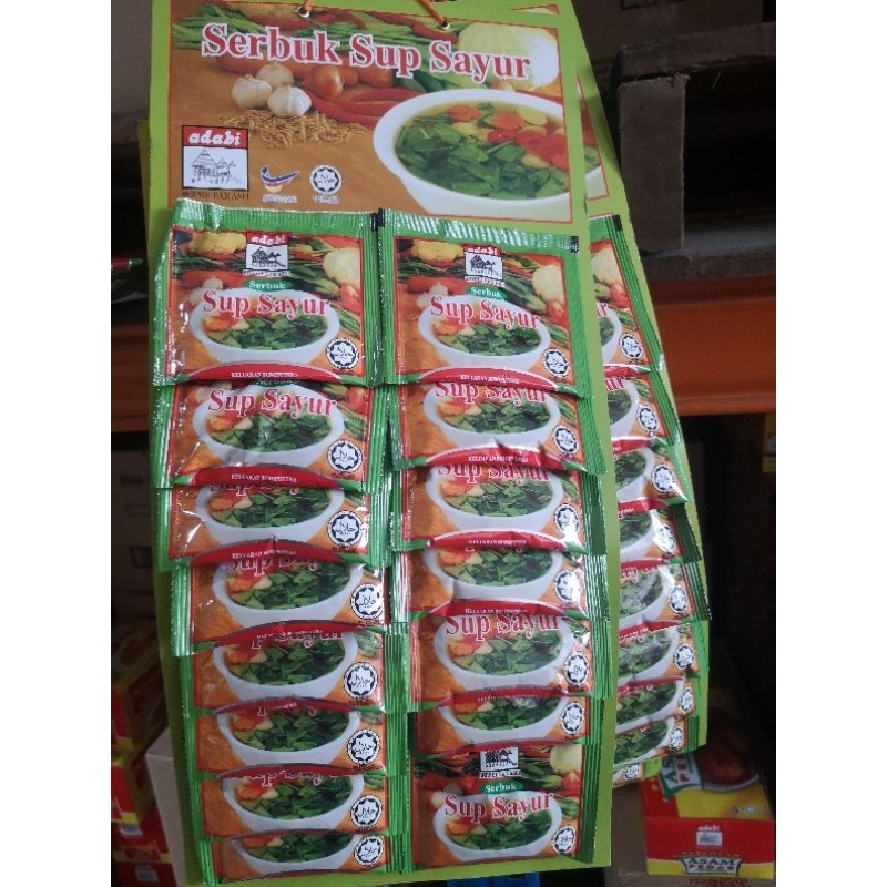 Serbuk Sup Sayur Adabi 1PAPAN (16X20g) | Shopee Malaysia