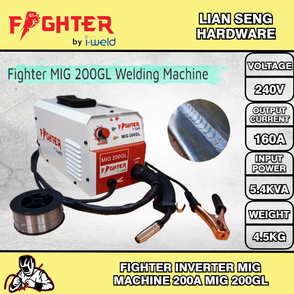 FIGHTER INVERTER MIG MACHINE 200A MIG 200GL | Shopee Malaysia