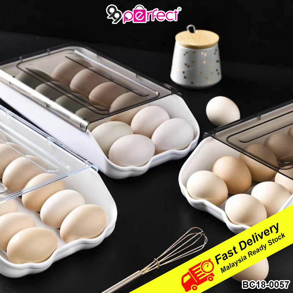 [99PERFECT] Single Layer Egg Storage Case Refrigerator Egg Tray (BC18 ...