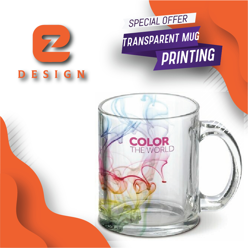 Transparent mug printing / custom mug printing / mug printing / fast ...