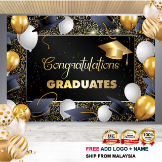 School Banner / Sekolah Backdrop - Graduate / Graduasi Apresiasi ...