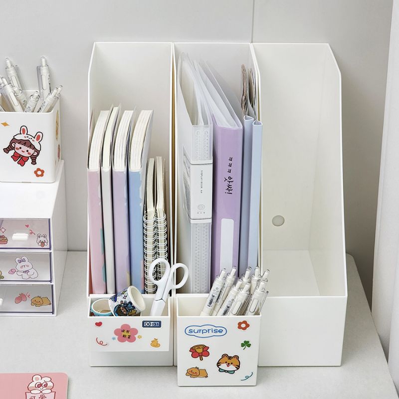 Ins style file stand holder book rack book stand桌面文件夹书立书架 | Shopee Malaysia