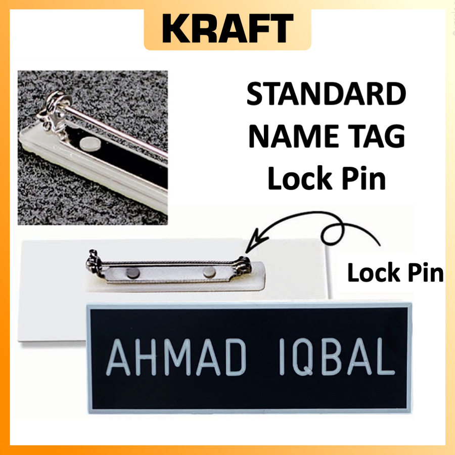 Name Tag Rumi MAGNET, PIN, tag nama name tag sekolah cikgu nametag ...