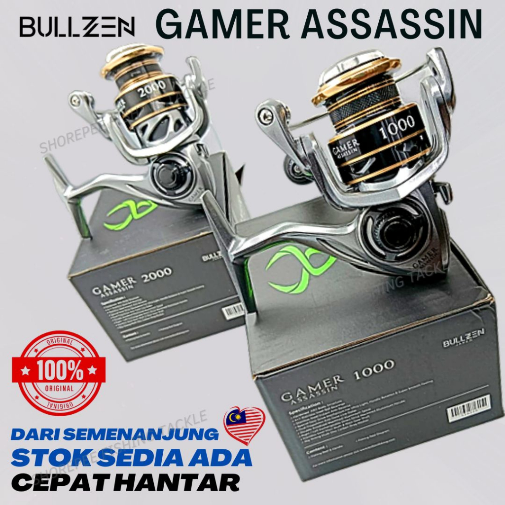 BULLZEN GAMER ASSASSIN VERSI BARU FISHING REEL | Shopee Malaysia