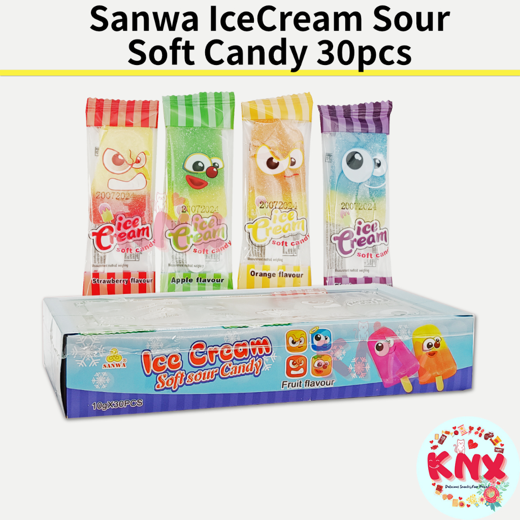 Sanwa Ice Cream Sour Soft Candy 30pcs | Shopee Malaysia