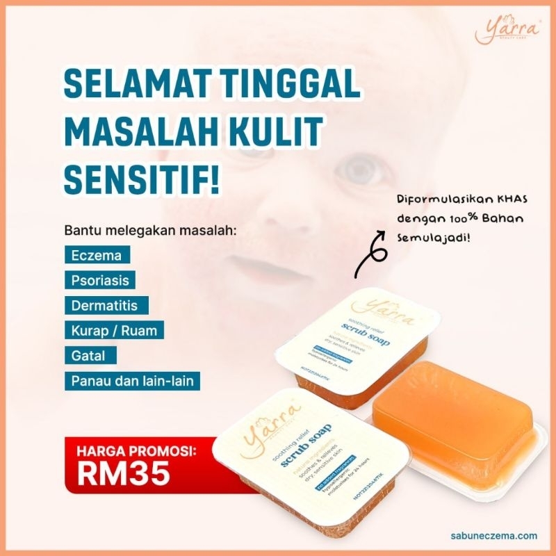 YARRA SCRUB SOAP -merawat masalah eczema,psoriasis,kurap,kudis,ruam ...