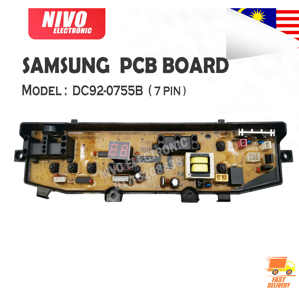Samsung PCB Board DC92-00755B 7PIN Short Pin | Shopee Malaysia