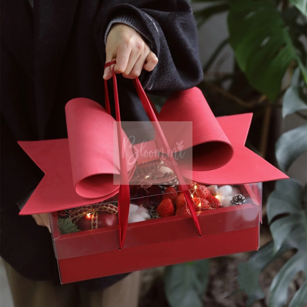 BIG RIBBON BOX Flower / Gift Box 1Pcs | Shopee Malaysia