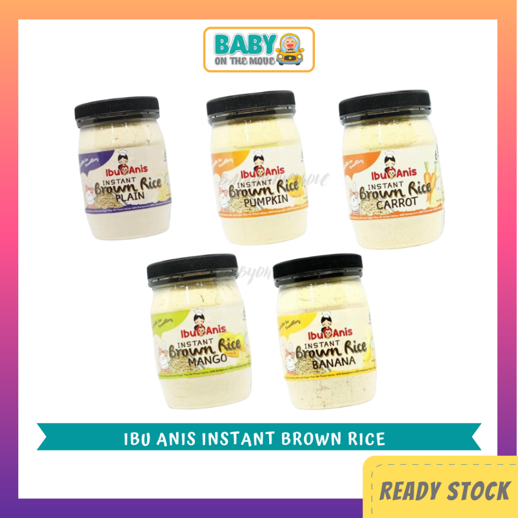 IBU ANIS Instant Brown Rice Porridge 180gm For Baby 6+ Months (Sabah ...