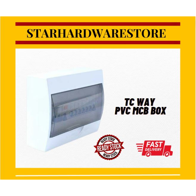 TC WAY PVC MCB BOX 6,8,10,12,14,17,21,26 WAY BOX | Shopee Malaysia