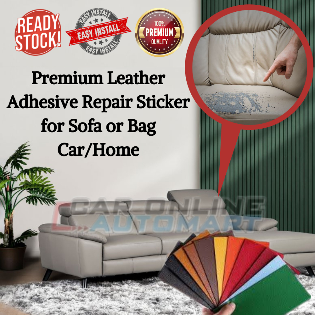 Premium Leather Adhesive Repair Sticker for Sofa Car Seats Chair ...