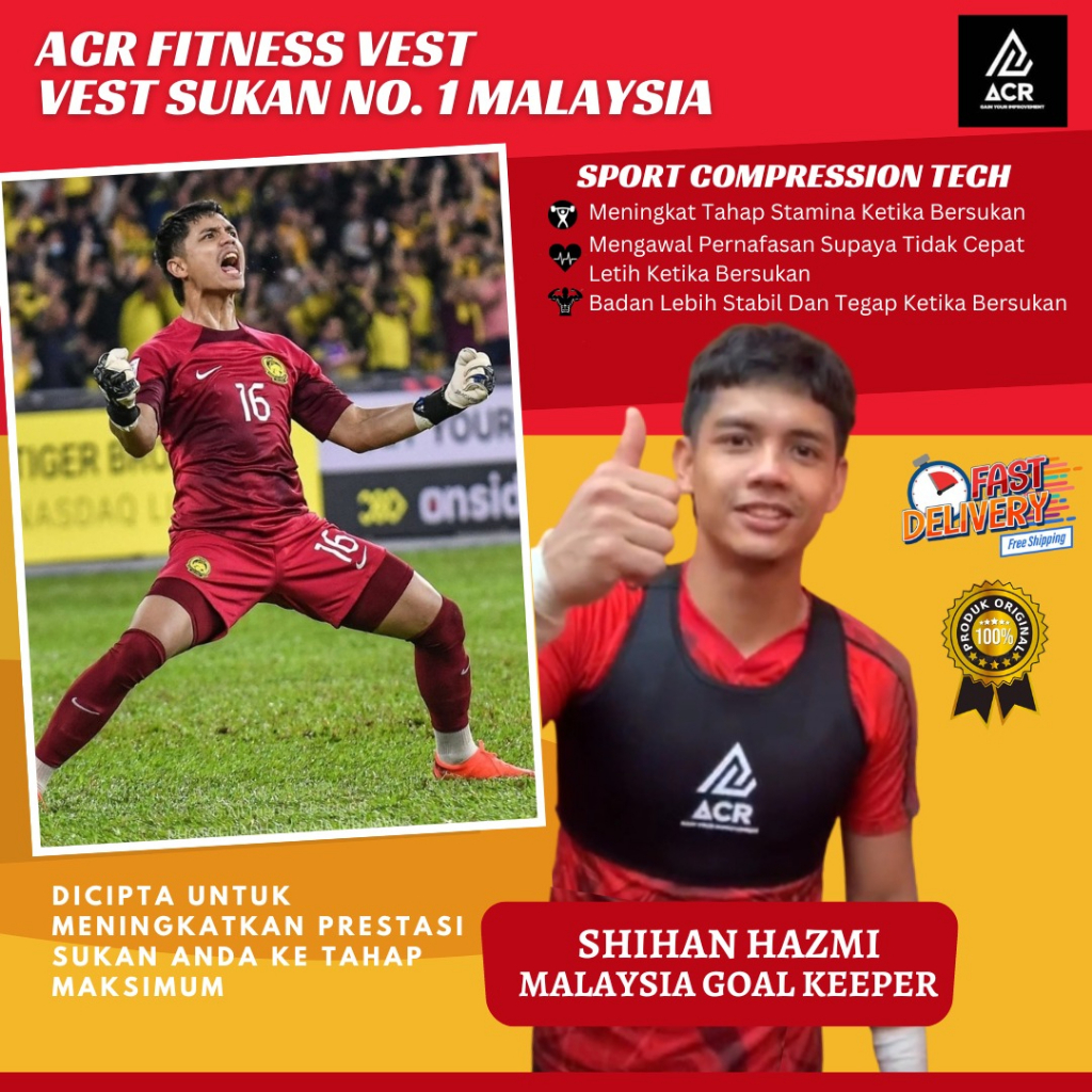 ACR Vest V4.0 Sport Bra Chest Compression Body Support For Sports And ...