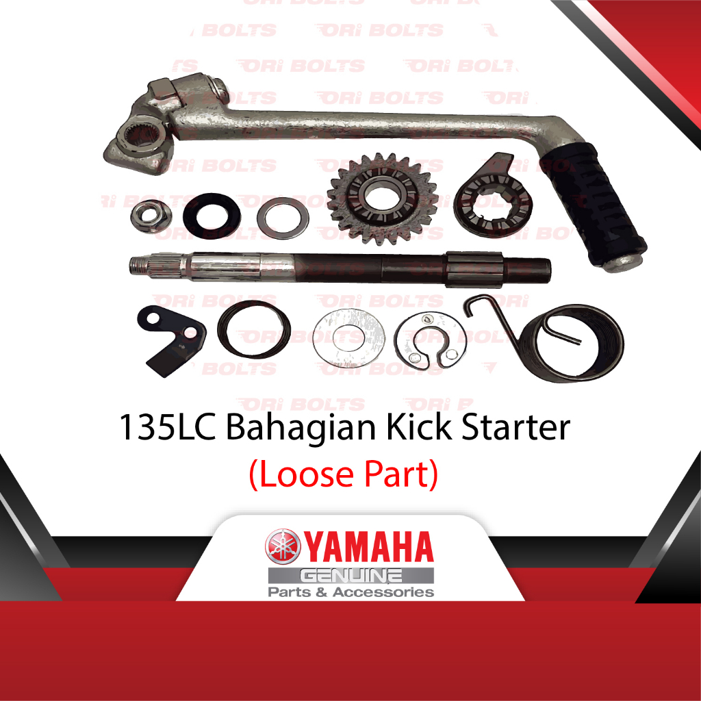 Yamaha Original 135LC V1 V2 V3 V4 V5 V6 V7 Kick Axle Starter Gear Ratchet Guide Spring Washer ...