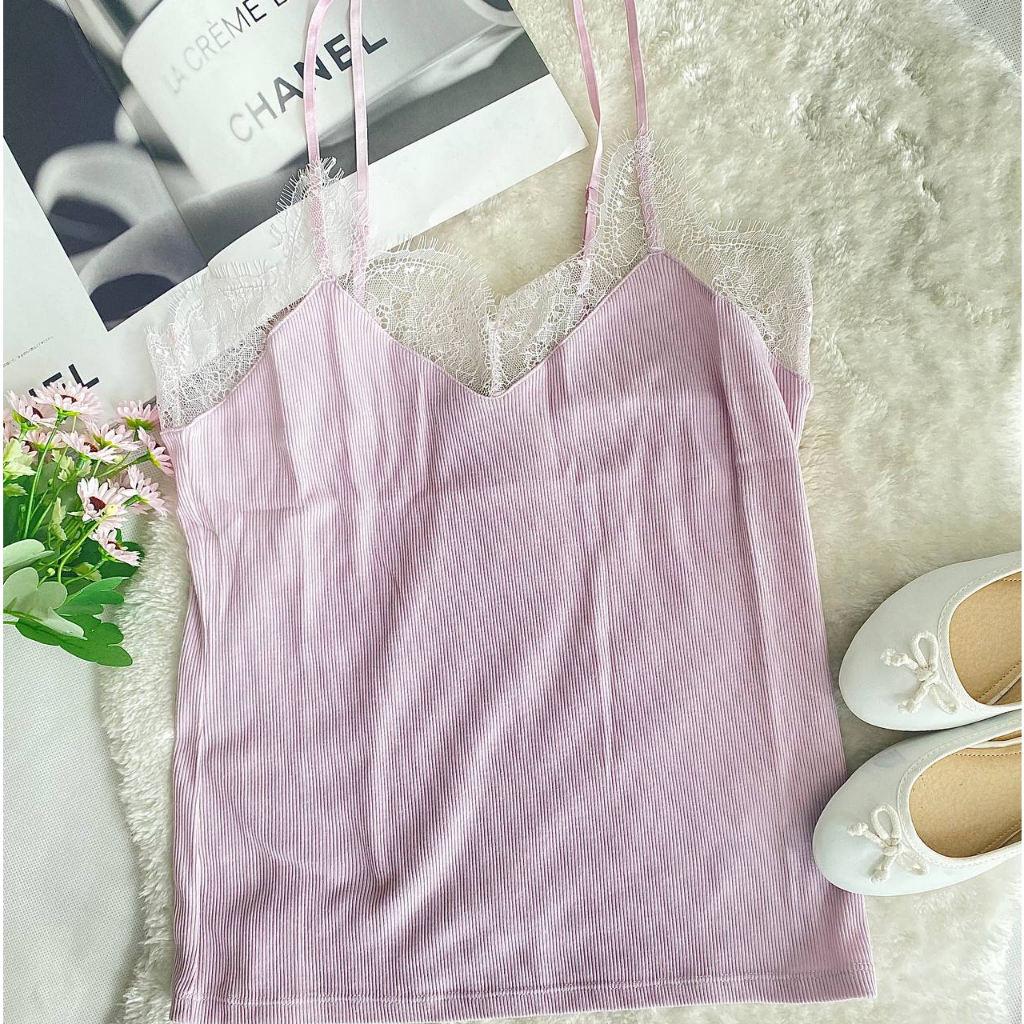 COLORS Lace Cami Top Singlet Original From Japan | Shopee Malaysia