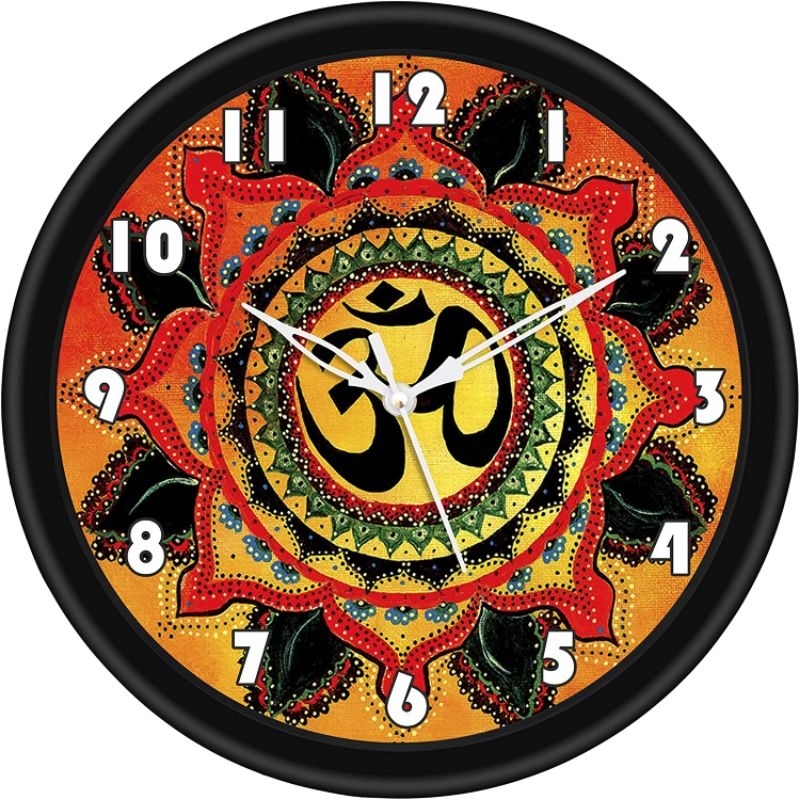 POM Sanskrit Om Wall Clock Aum Round Clock Gift Item | Shopee Malaysia