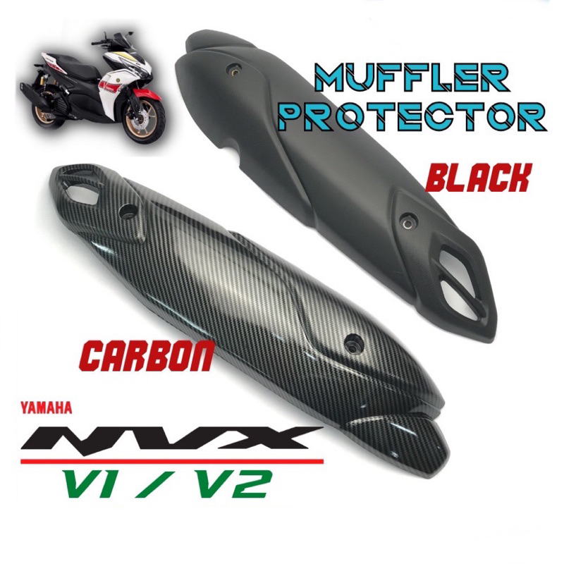 MUFFLER PROTECTOR YAMAHA NVX 155 V1 V2 NVX155 EXHAUST COVER MUFFLER ...