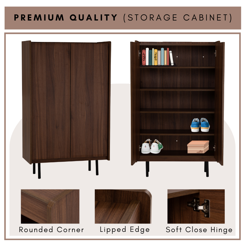 Alora Furniture- DENVER Multi Function Cabinet / Shoe Cabinet / Storage ...