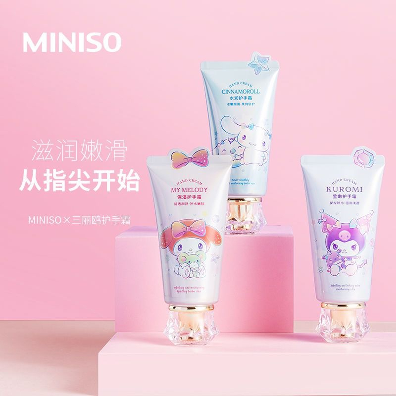 MINISO Sanrio Hand Cream Melody Kuromi Cinnamoroll Hydrating ...