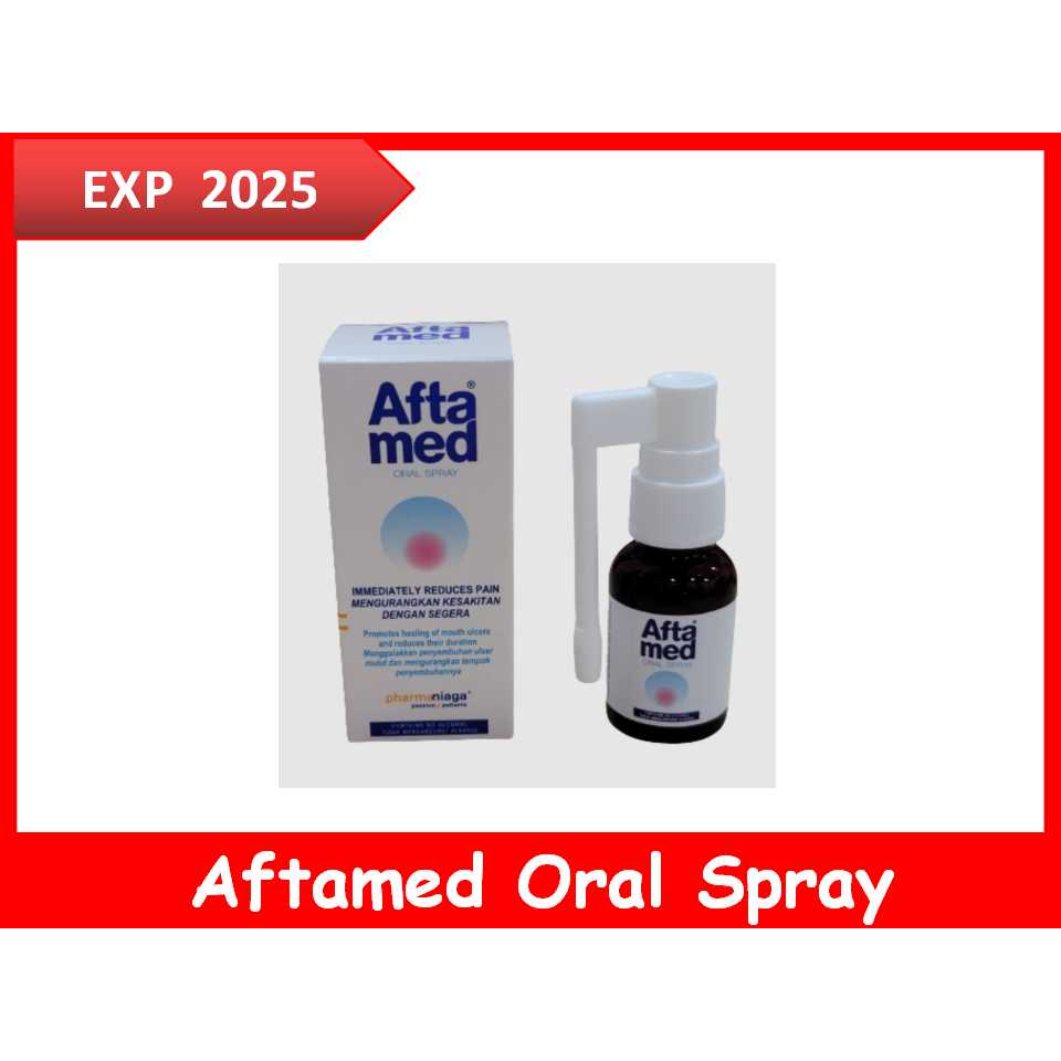 EXP 2025 Aftamed Oral Spray 20ml Pharmaniaga | Shopee Malaysia