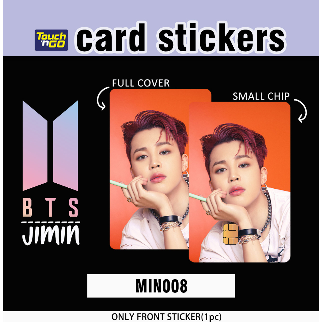 JIMIN STICKER - BTS CARD STICKER - TNGO CARD STICKER - STICKER ONLY ...