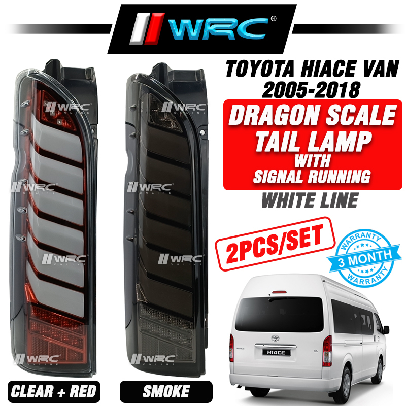 Toyota Hiace Van 2005 - 2018 Dynamic Big Light Bar Tail Lamp With ...
