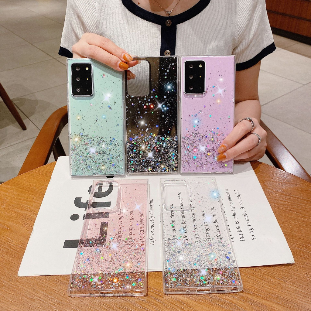 SAMSUNG NOTE20 NOTE20 ULTRA NOTE8 NOTE9 NOTE10 NOTE10 PLUS STAR GLITTER CASE COVER 星空閃粉 | Shopee ...