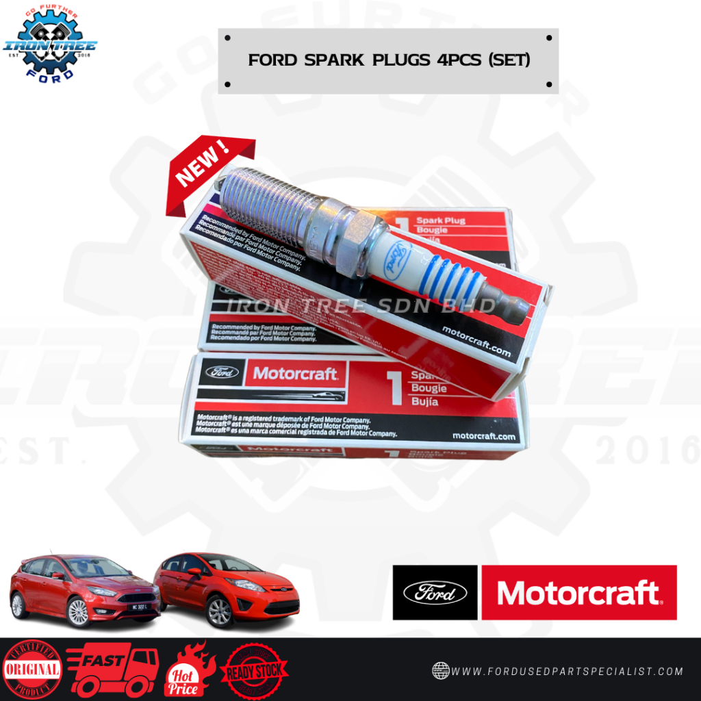 Motorcraft Ford Spark Plugs Ford Fiesta/EcoSpoprt/Focus Mk3 Set 4pcs ...