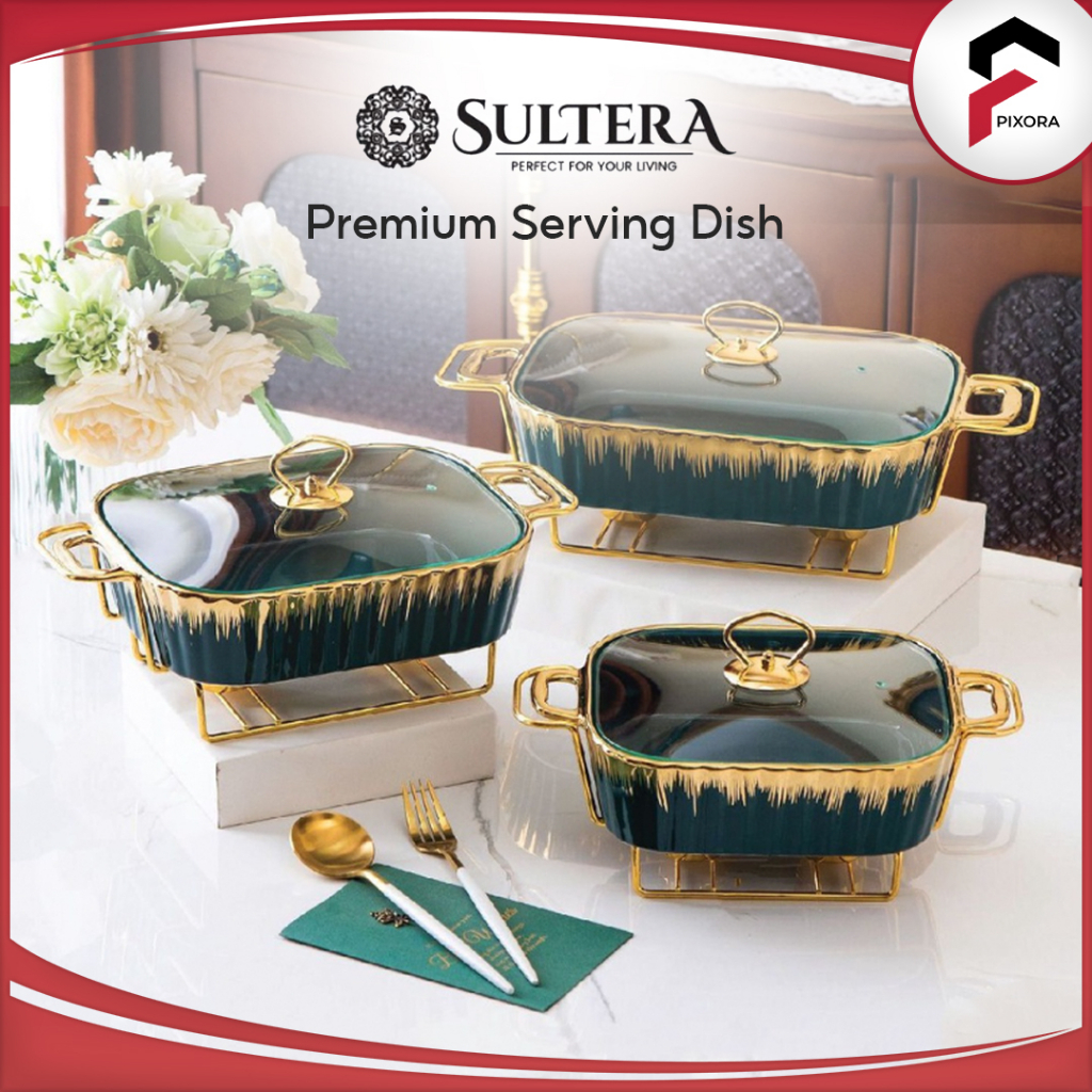 Sultera Premium Nordic Serving Dish The Sultan Porcelain Food Platter 3 Combo Set Serving Tray ...