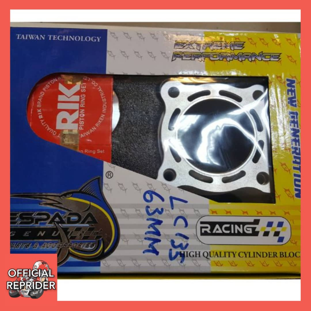 BLOCK LC135 II ESPADA RACING BLOCK (CYL) CERAMIC 62MM/63MM/65MM/57MM ...