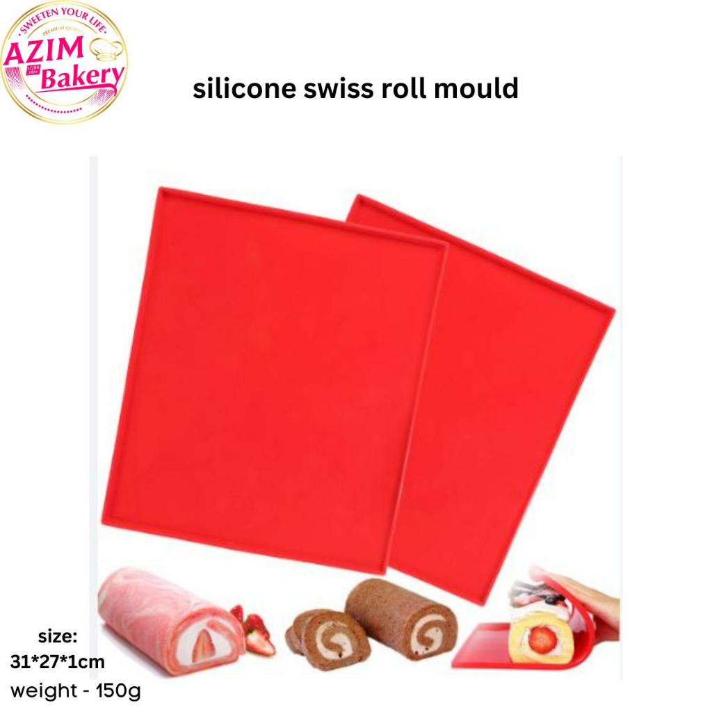 Swiss Roll Silicone Baking Mat Food Grade DIY Multifunction Cake Pad ...