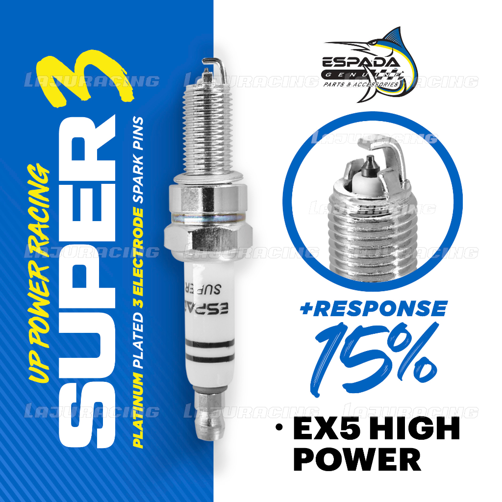 ESPADA RACING Spark Plug Super3 EX5 LAGENDA KRISS CLASS WAVE C6HSA ...