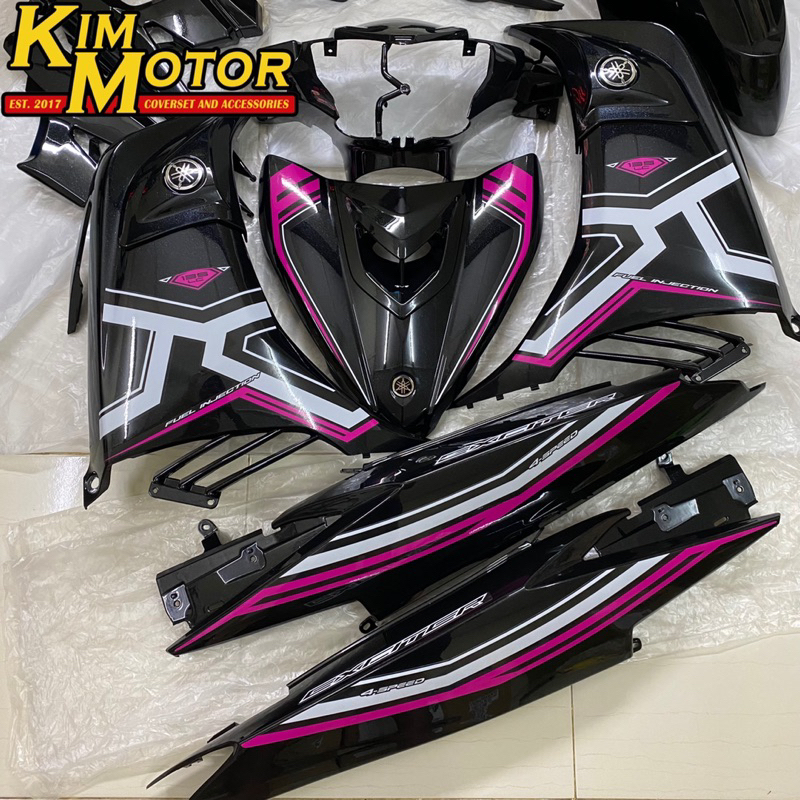 COVERSET LC135 V6 V7 ORIGINAL VELOZI EXCITER LINE PATTERN METALLIC ...