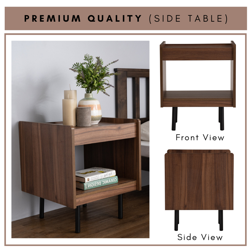 Alora Furniture - DENVER Side Table / Bedside Table / Almari Tepi Katil / Muji Style Table 床头柜 ...