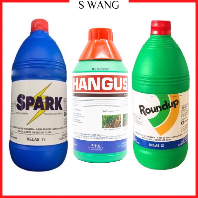 [ 1 UNIT ] 1L SPARK / ROUND UP/hangus (Racun Rumput Lalang/Ubat rumput ...
